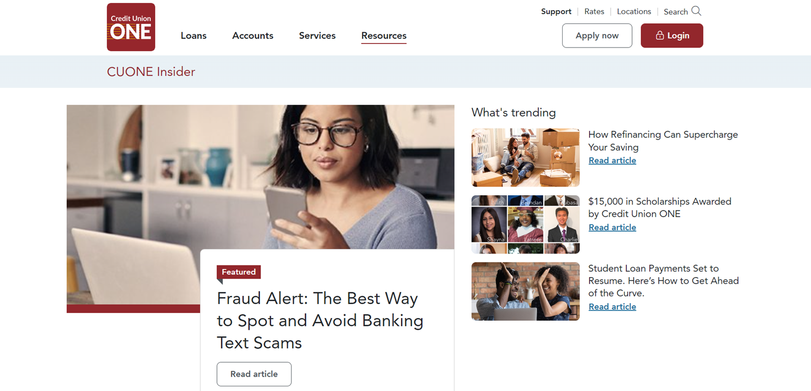 The New CUONE.org is Here | Website Upgrade | Credit Union ONE